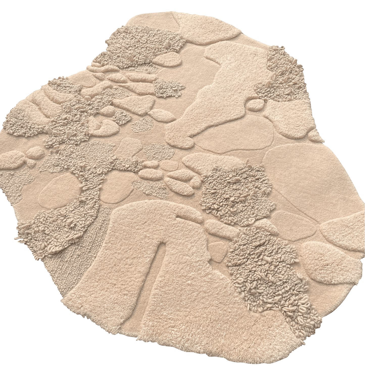 Textured Terrain Rug: Minimalist Warmth & Style | Loops by LJ