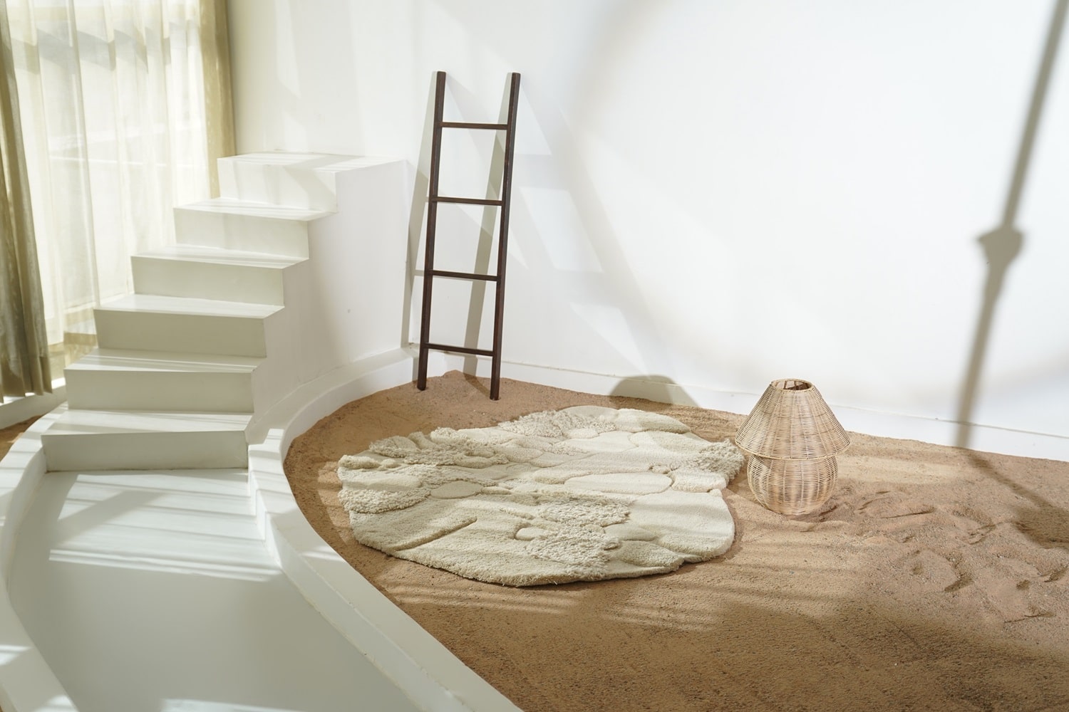 Textured Terrain Rug: Minimalist Warmth & Style | Loops by LJ